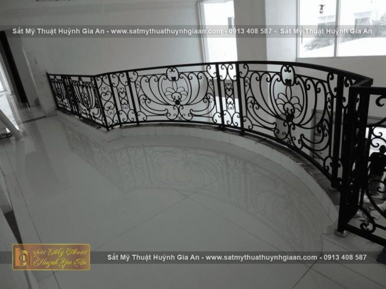 Lan Can Cầu Thang Nghệ Thuật CT141 đẹp khác lạ | Sắt Mỹ Thuật Huỳnh Gia An